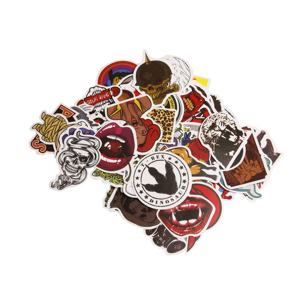 Buy Car Stickers Pack 100 Pieces Bumper Decals Random Patterns at ...