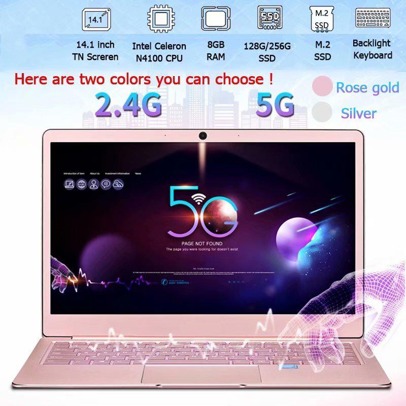 Intel Celeron N4100 CPU 8GB RAM 256G/128G SSD Full Metal Shell 14.1 Inch TN Screen Laptop Win10 ...