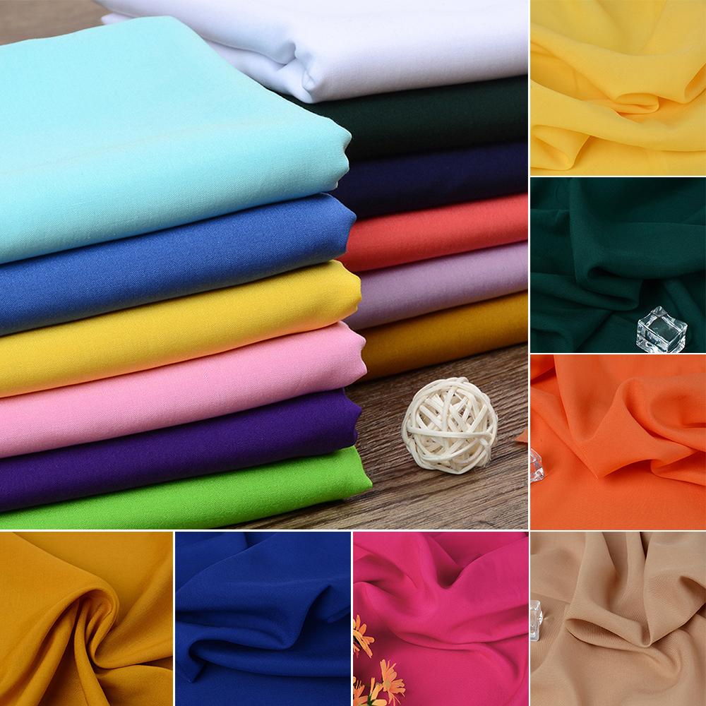 Buy Mixed Plain Solid Color Cotton Fabric Quilting Sewing Craft ...