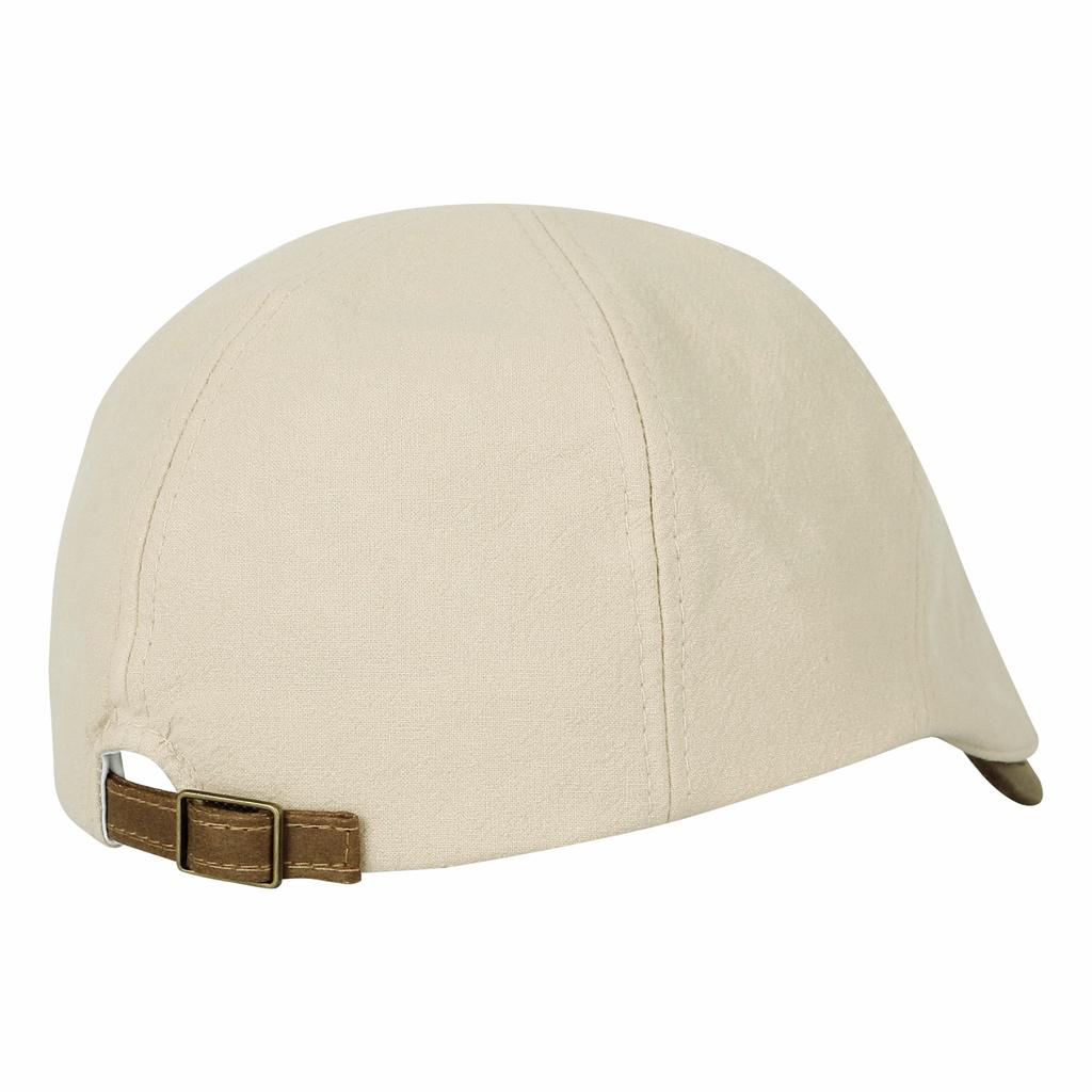 Buy WITHMOONS Newsboy Hat Faux Leather Brim Adjustable Flat Cap SL31274 ...