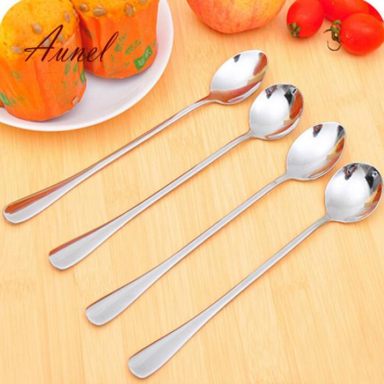 Buy Trendy Long Handle Stainless Steel Tea Coffee Spoon Cocktail Ice ...