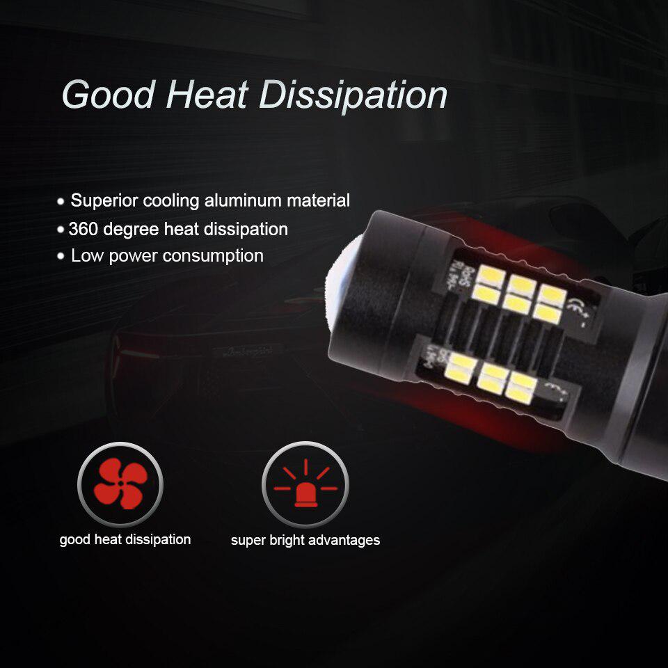 Buy Nlpearl 2x Signal Lamp T20 7443 W21W W21/5W 7443 LED Bulb Car Brake Reverse Light Lamp Turn ...