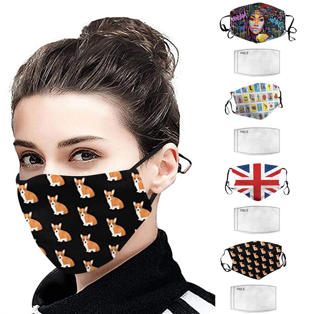 Buy 1pc Adult Mouth Masks for Protection Face Mask Washable Earloop ...