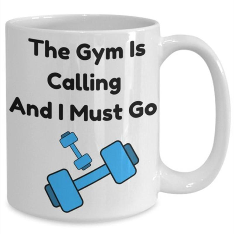 The Gym Is Calling And Must Go Coffee Mug Fitness Coffee Mug Workout ...
