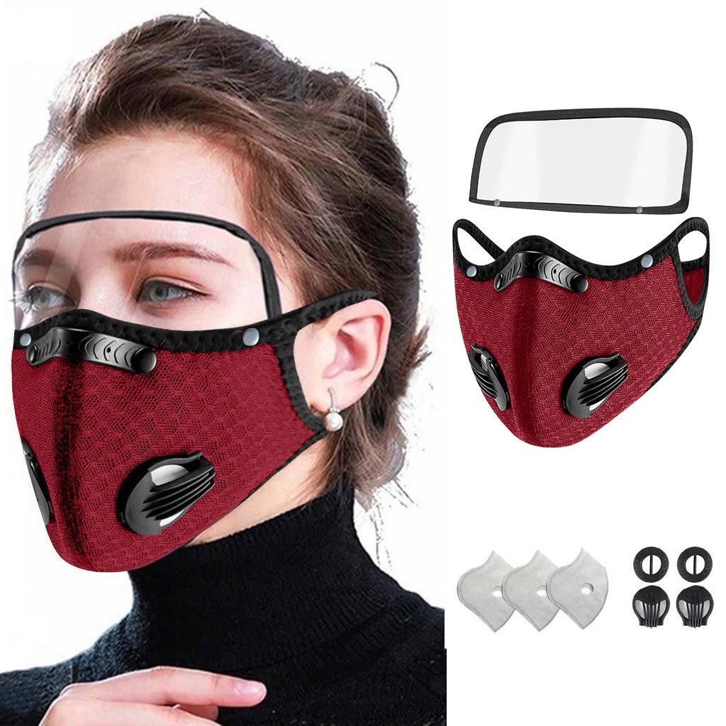 Breathable Mouth Mask Unisex Protection Mask With Eyes Shield ...