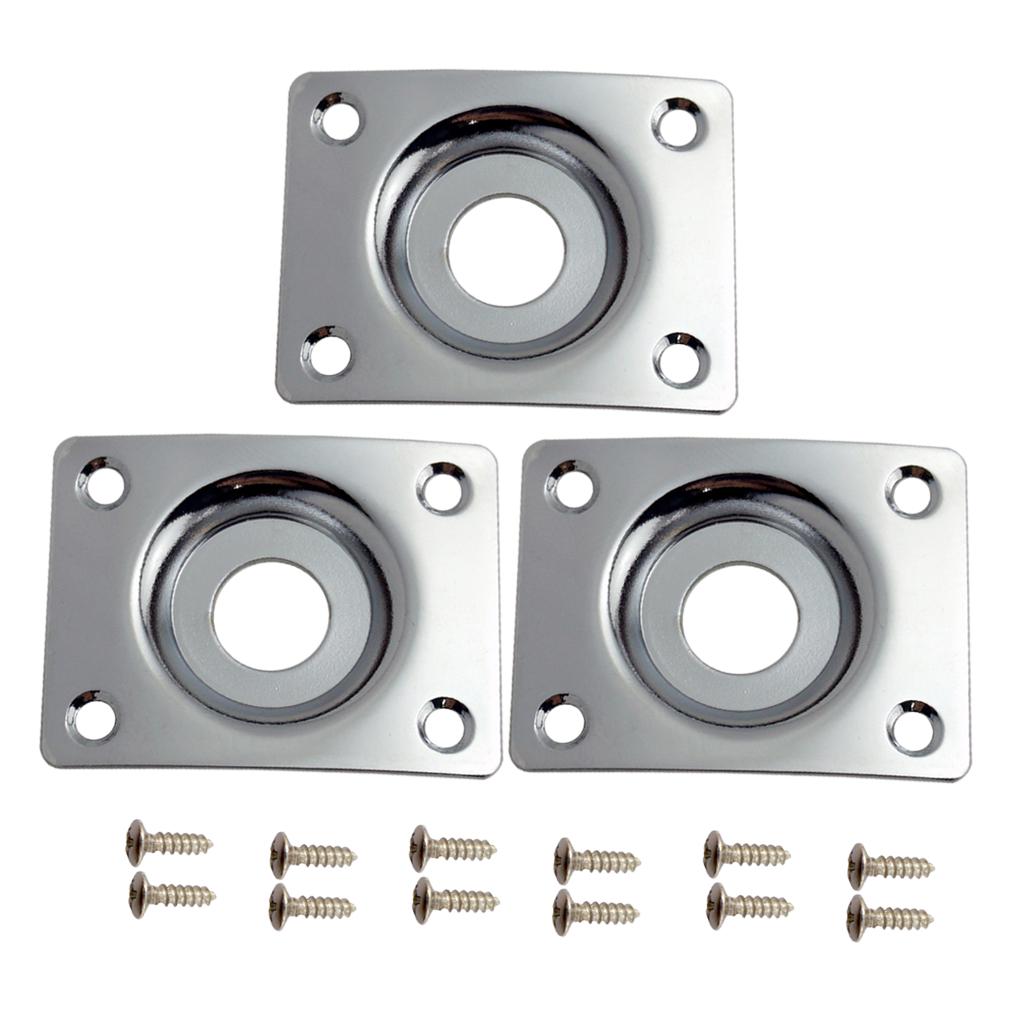 Buy 6pcs Universal Electric Guitar Jack Bass Output Socket Plate ...