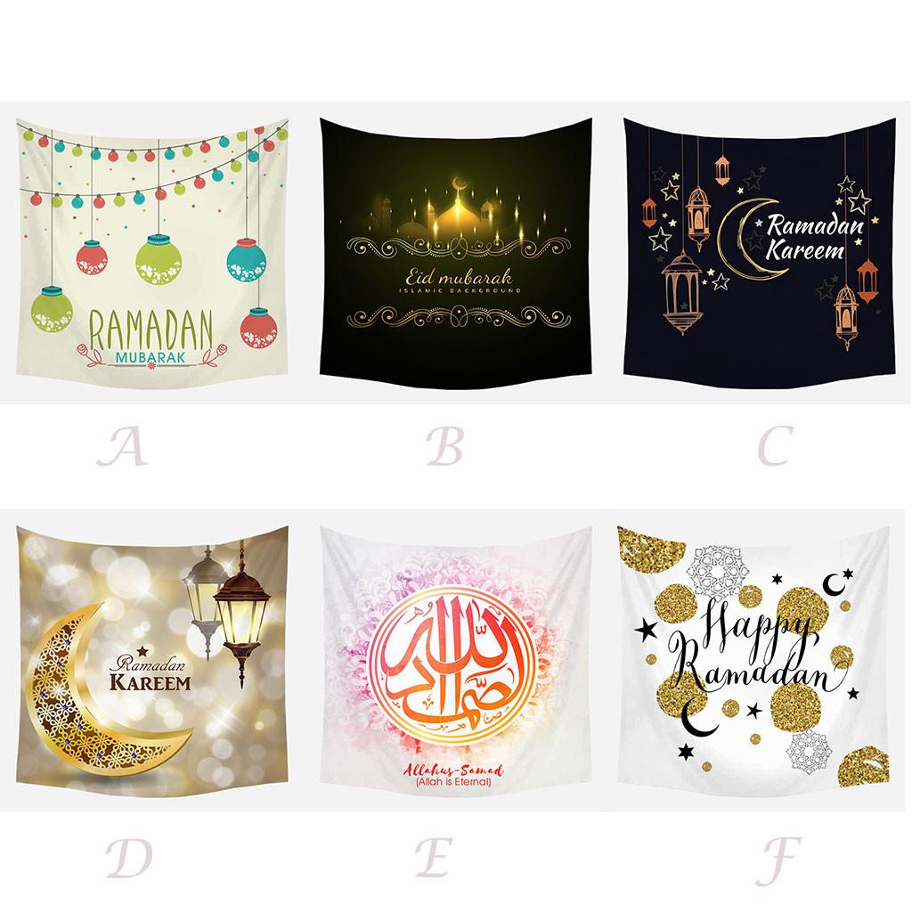 Buy Muslim Ramadan Festival Tapestry Fabric Home Wall Paintings 90X73cm ...