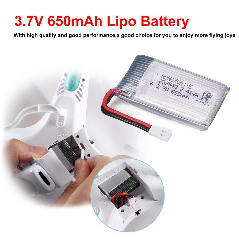 Buy 4Pcs 3.7V 650mAh Battery + 4 In 1 USB Charger for Syma X5 X5C X5SC ...