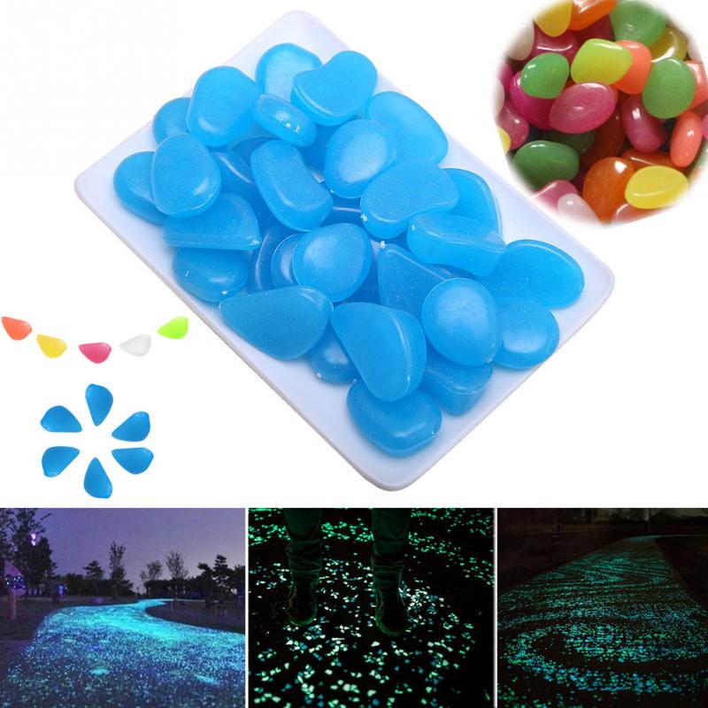 Buy Unique Aquarium Fake Pebbles Glow Stone Night Rocks Fish Tanks ...