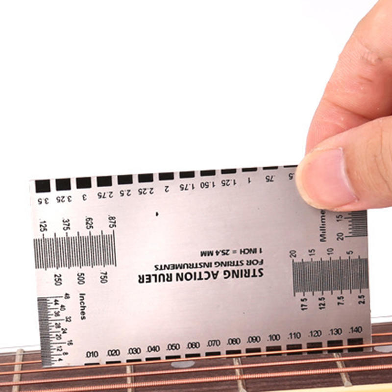 Buy Acoustic String Action Ruler Gauge Steel Pitch Luthier Tool Setup ...