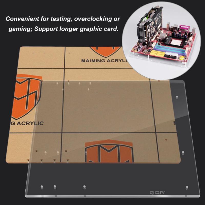 Buy Open Frame Transparent Acrylic Overlock Computer Case DIY Base ...