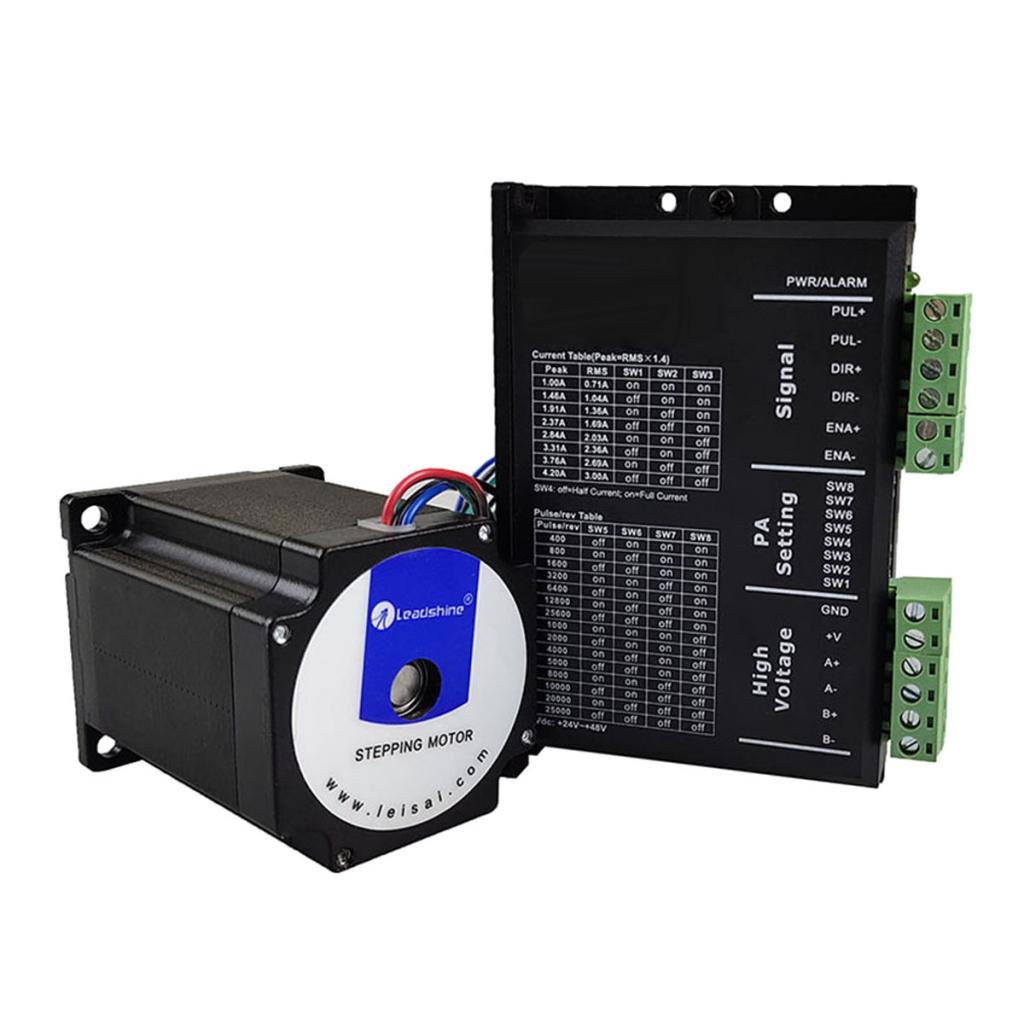 Buy 2 Phase 57 Series NEMA23 Stepper Motor Kit 57HS21A + Driver M542C ...