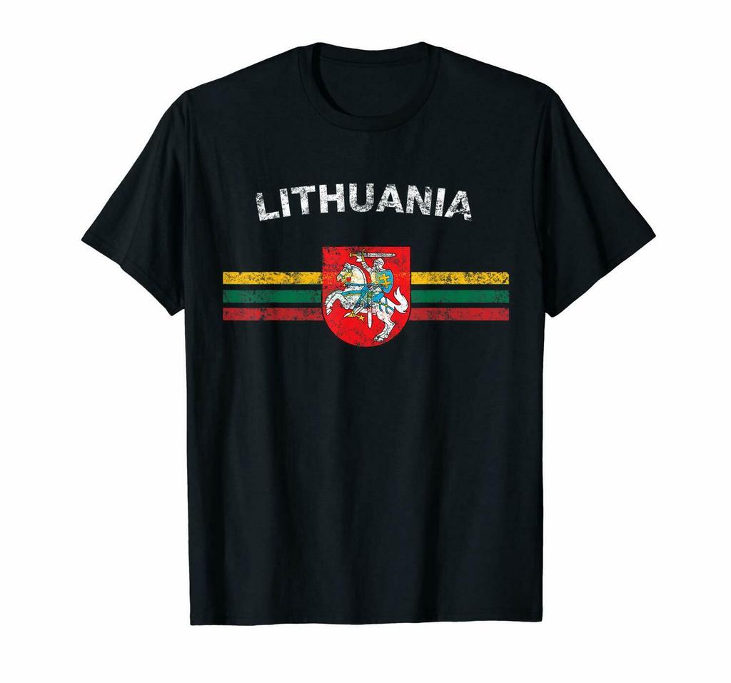 Buy Lithuanian Flag Shirt Lithuanian Emblem Lithuania Flag T Shirt Men ...