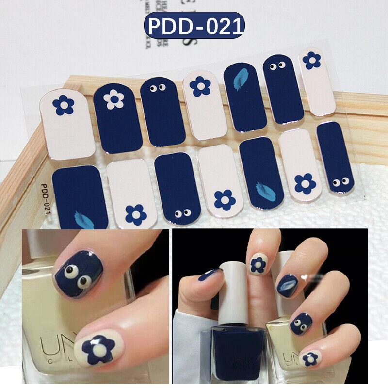Cheap UK 123 Styles 14Strips Self-Adhesive DIY Nail Stickers Full Nail ...