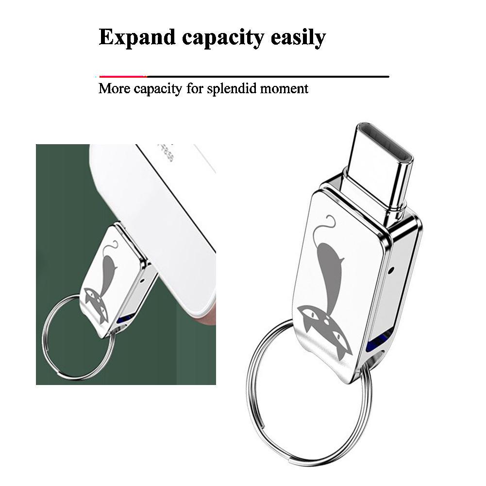 DM PD163 USB Flash Drive 32GB 64GB OTG Metal USB 3.0+ Type C Pendrive ...