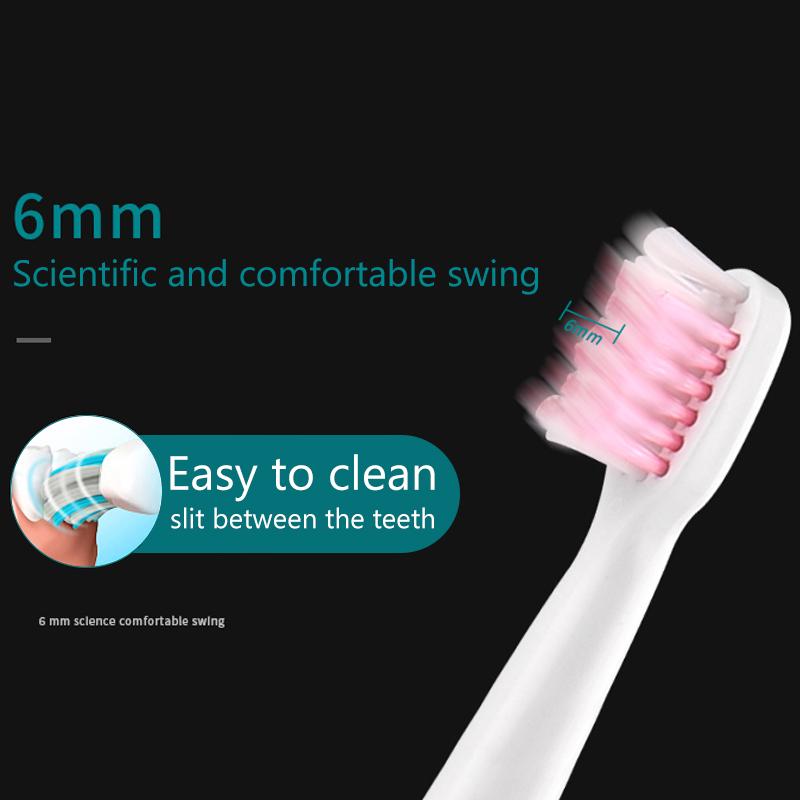 Electric Toothbrush IPX7 Waterproof One-Touch Switch Soft Brush Head ...