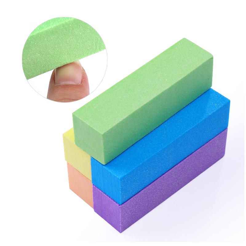 Buy 5 Pcs Colorful Sanding Sponge Nail Buffers Files Block Grinding ...