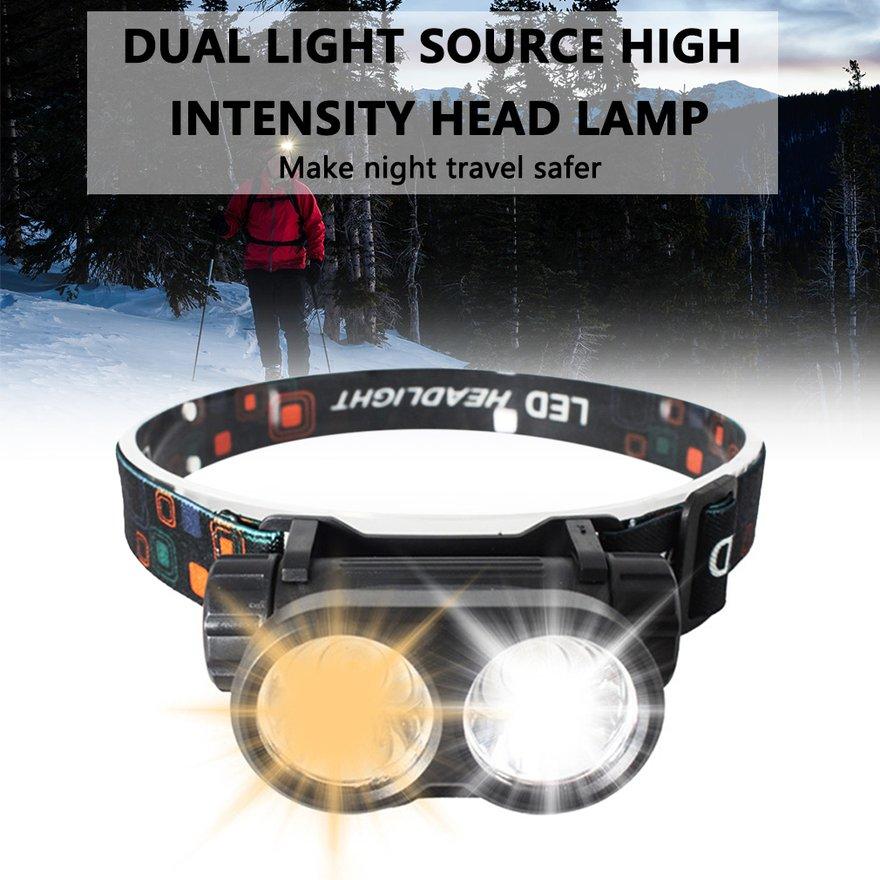 Buy RRTT USB Charging Adjustable Dual Light Source Night Fishing Head ...