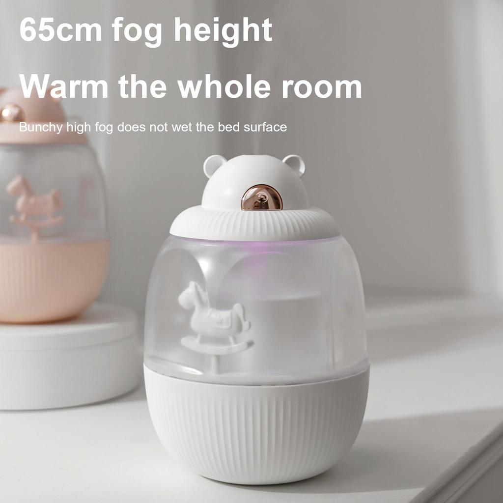 Buy Air Humidifier 320ML Colorful Carousel With Music Box Small Home ...