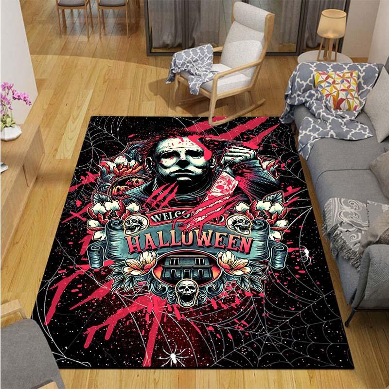 Cheap Halloween Horror Movies Character Huanted House Area Rug ...
