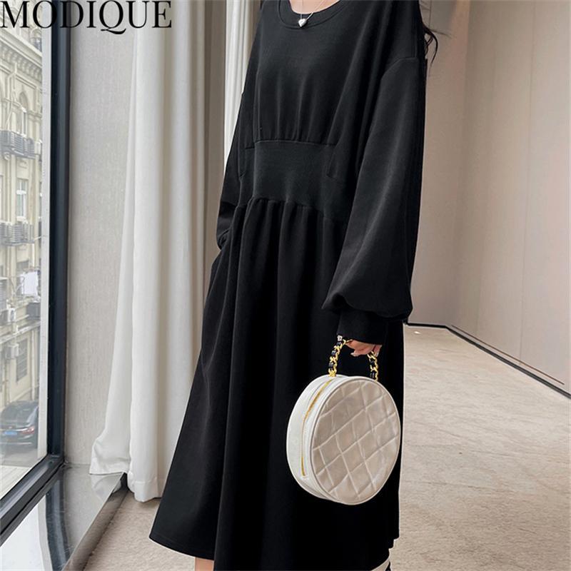 Cheap MODIQUE Autumn Plus Size New Women Loose Basics Vintage Elastic ...