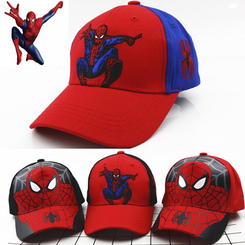 Children'S Spider Man Visor Cap American Superman Baseball Hat Outdoor ...