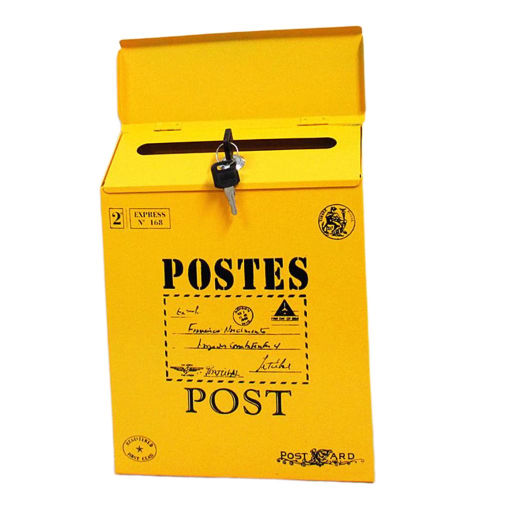 Buy Creative Iron Mail/Letter/Post/Newspaper Holder Box offwhite_Big ...