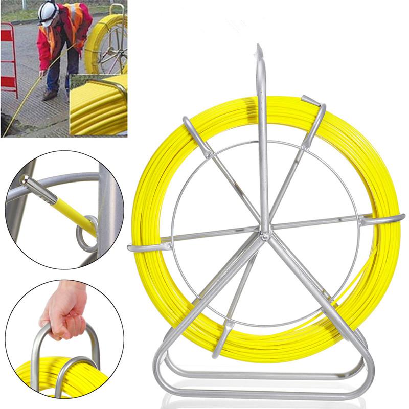 Buy 4.5/6mm 70/100M Fiberglass Wire Cable Running Rod Snakes Fish Tape ...