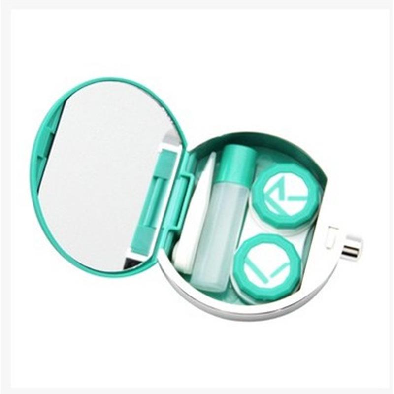 Plastic Contact Travel Kit Vision Care Lenses Cases with Mirrors for ...