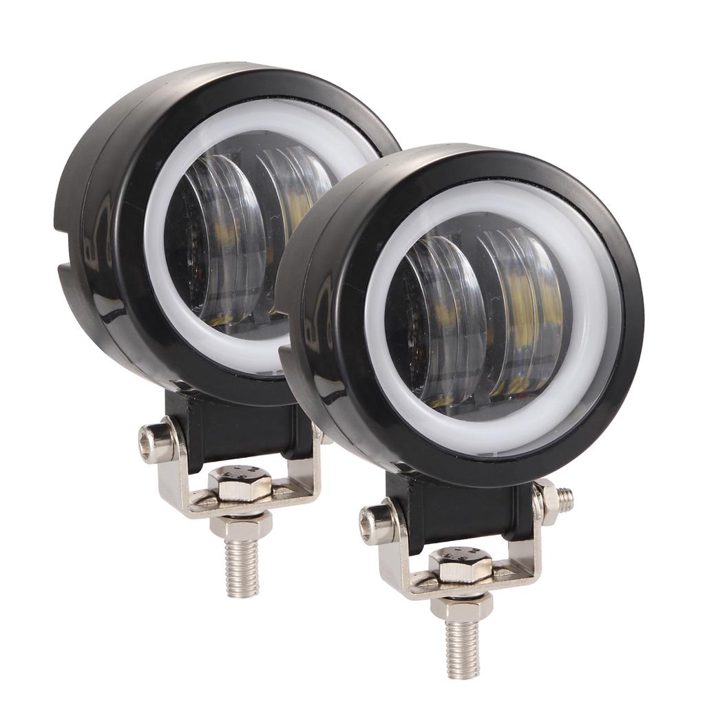 Buy 2Pcs 40W 8000LM 3Inch Waterproof Round LED Angel Eyes Light Bar ...