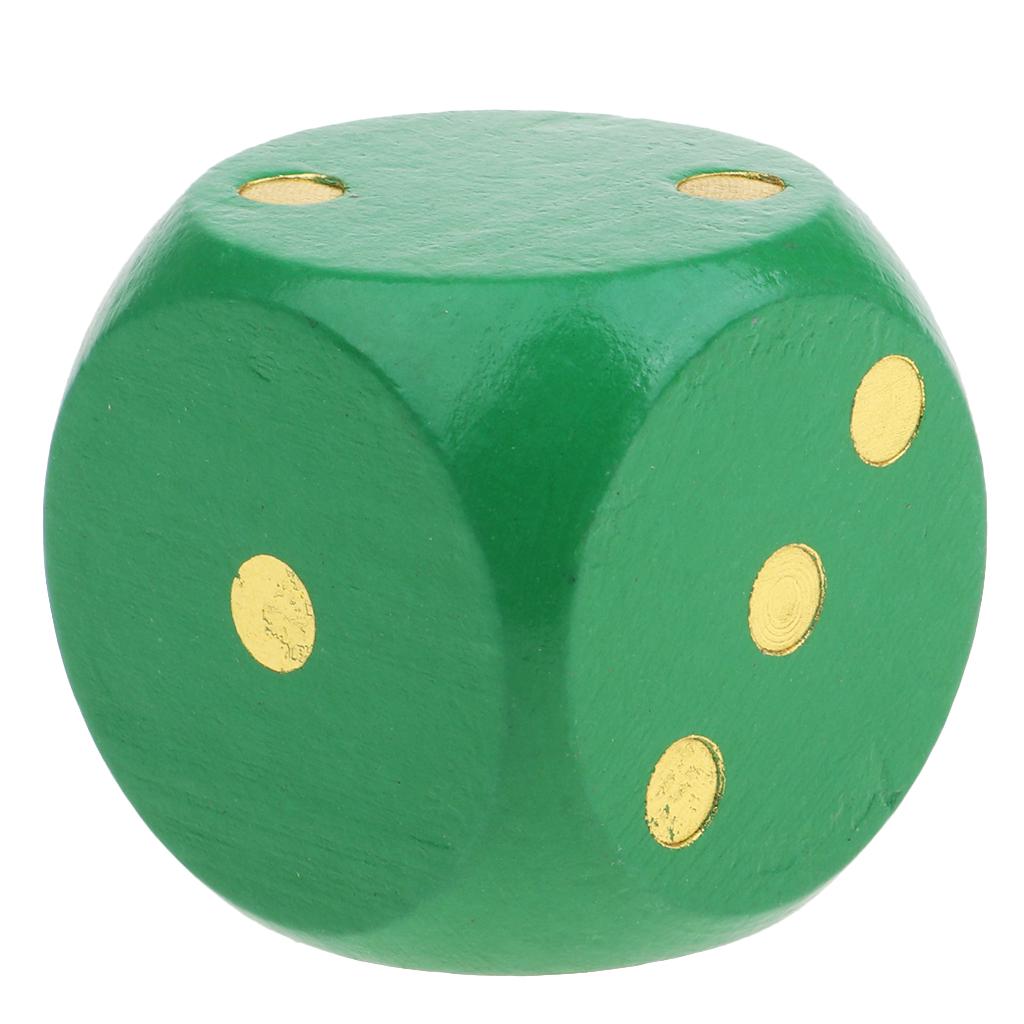 Buy Extra Large Wooden Dice with Rounded Corner D6 Six Sided 5cm Brown ...