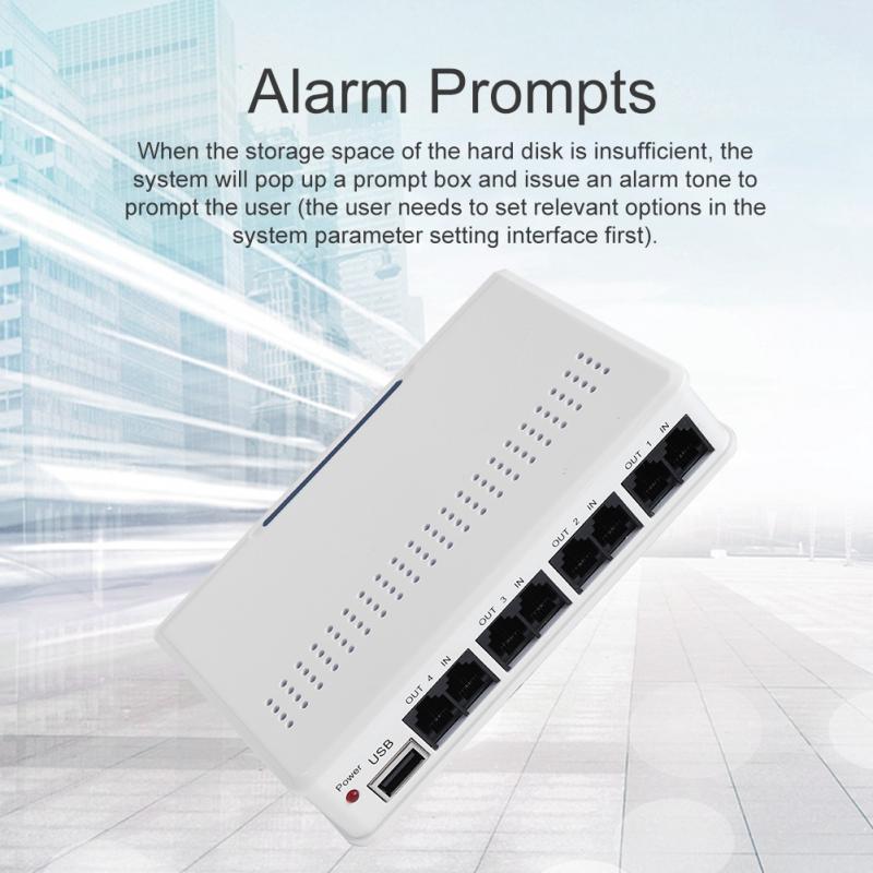 Buy 4-Channel Voice Activated USB Telephone Landline Recorder Monitor ...