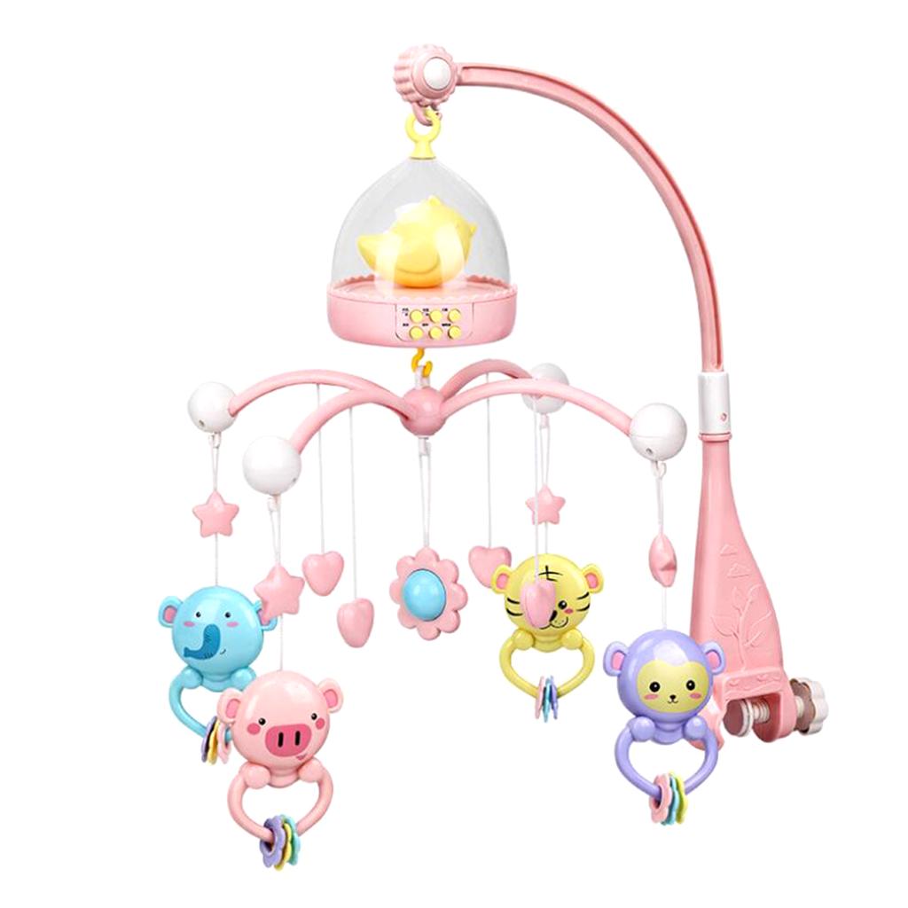 Buy Newborn Infant Flashing Hanging Rattles Roating Rattle Baby Crib ...