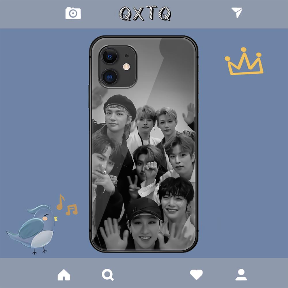 Buy Stray Kids SKZ Kpop Tempered Glass Phone Case Cover For IPhone ...