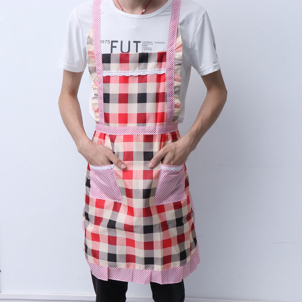 Buy 1pc Lovely Cooking Apron Double Layer Thickened Apron Housewife ...