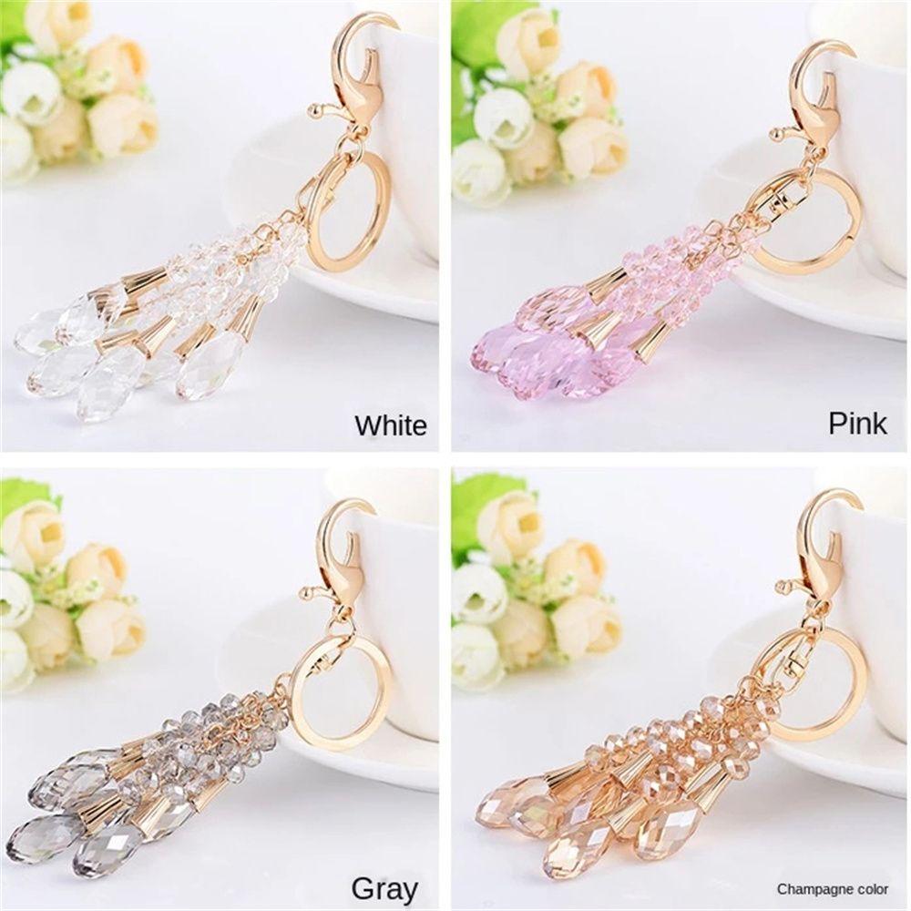 Buy Accessories Backpack Pendant Water Drop Keychains Crystal Beaded ...