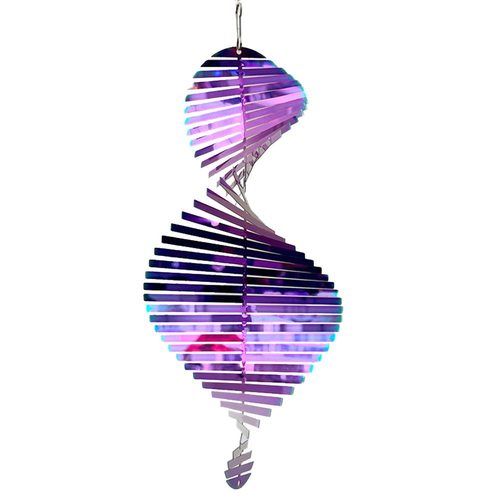 Buy 3D Rotating Wind Chimes Pendant Flowing-Light Home Outdoor Garden ...