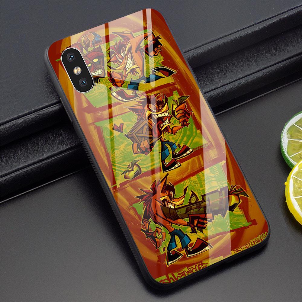 Crash Bandicoot game Glass Phone Cover for Samsung J2 Prime iPhone ...
