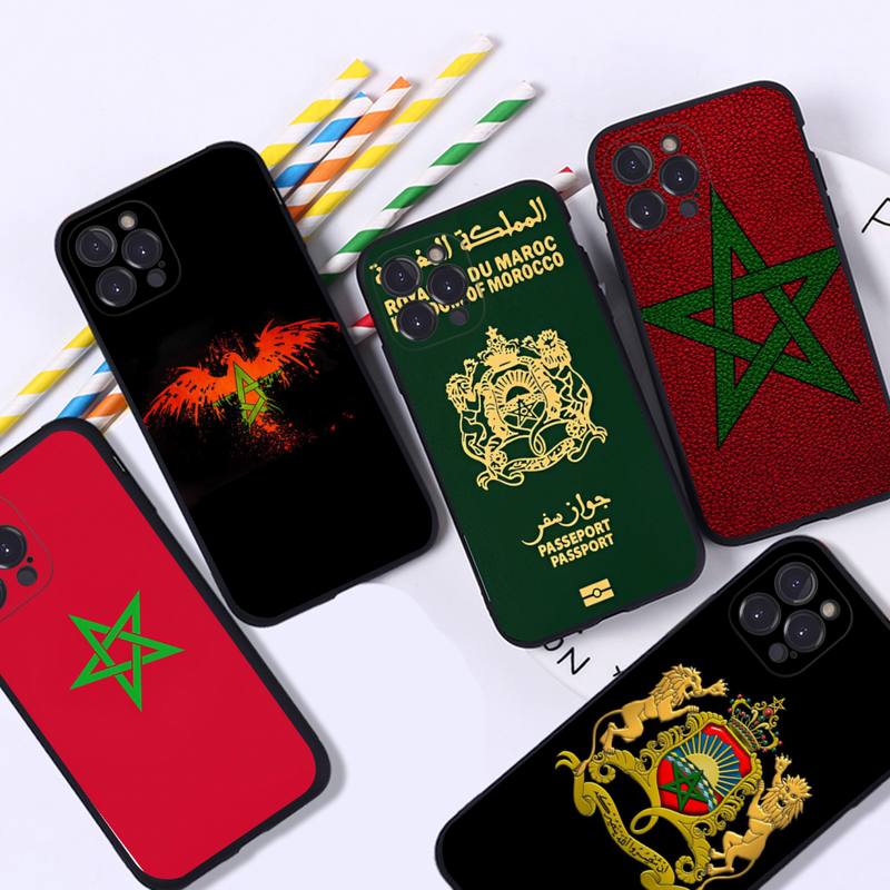 Satın alın Morocco Flag Passport Phone Case For iPhone 8 7 6 6S Plus X ...