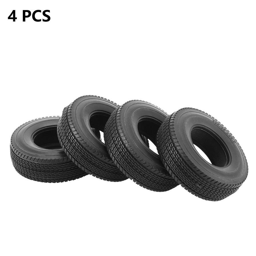 Buy LCPOO 4Pcs Rubber Tyres Wheel Tires With Sponge For 1:14 Tamiya ...