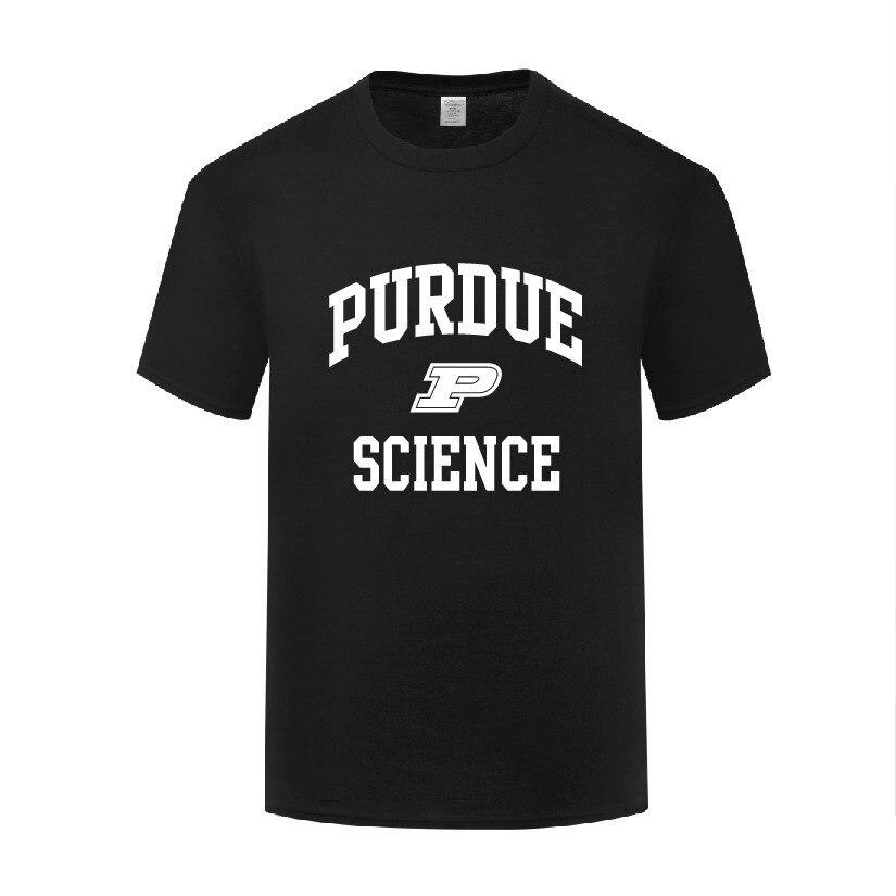 Buy Funny Purdue University Science Cotton T Shirt Cool Men O-Neck ...