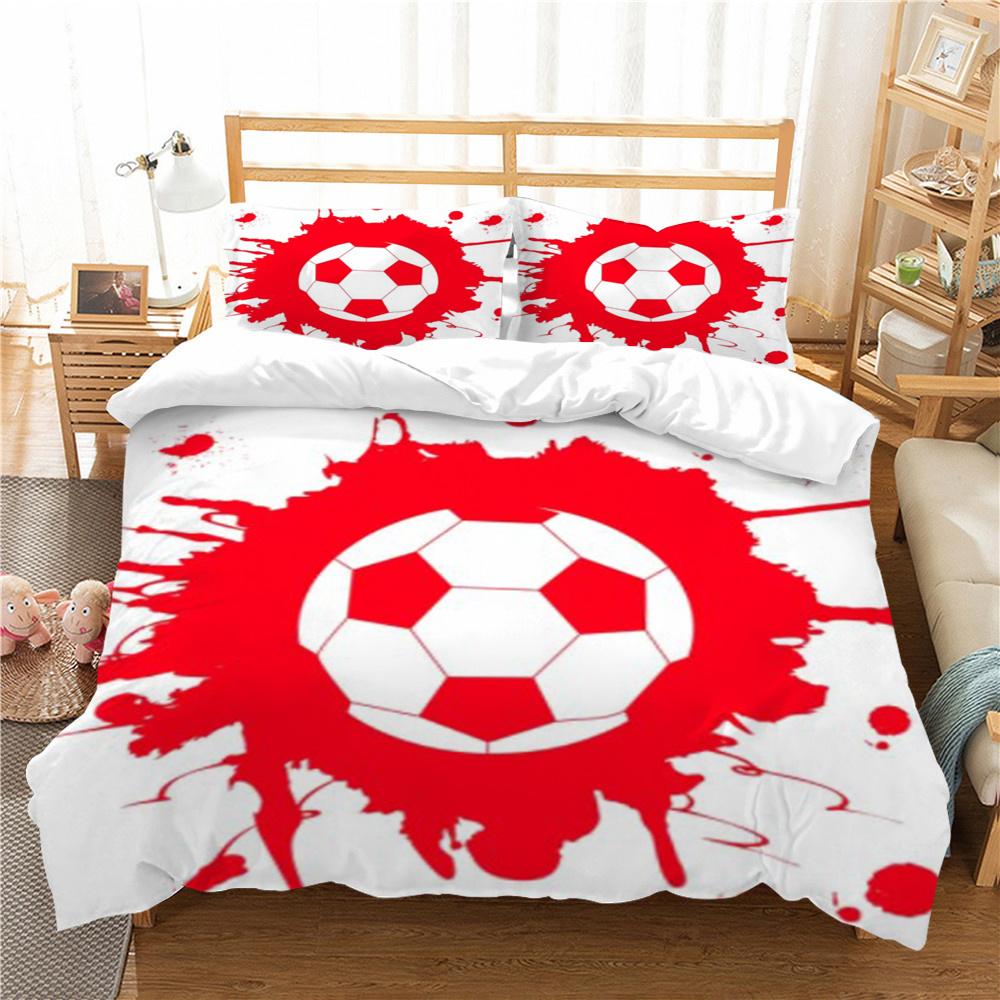 Buy Football Duvet Cover Soccer Style Home Textiles Unqiue Design Queen ...