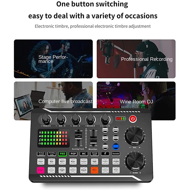 Buy 2022 New English Version F998 Live Sound Card Can Be Used with ...