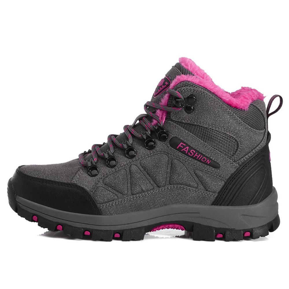 Buy New Autumn/winter High-top Hiking Shoes for Lovers Plus Cashmere ...