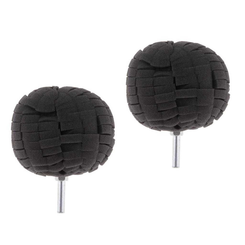 2pcs Sponge Drill Round Polishing Foam Pads Buffing Wheel for Car uygun ...