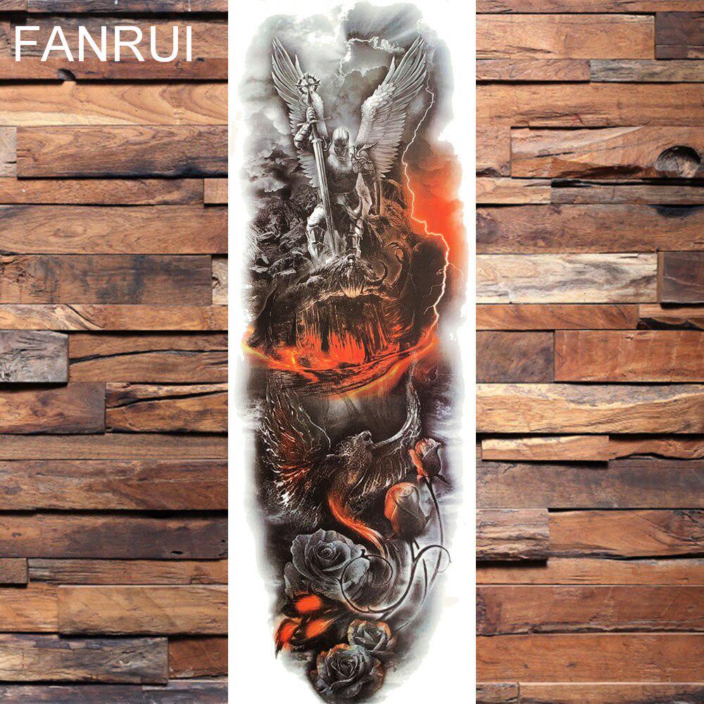 Buy 3D Flash Tiger Lion Temporary Tattoos Sticker Realistic Fake Full ...