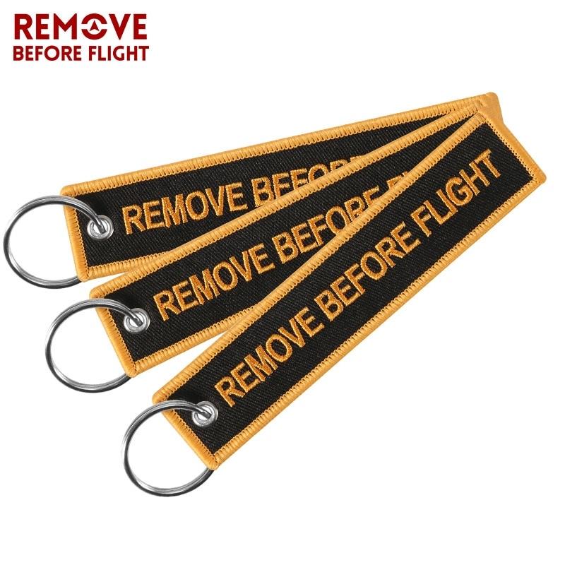 Buy Remove Before Flight Key Fobs Chains Jewelry OEM Key Chains Red ...