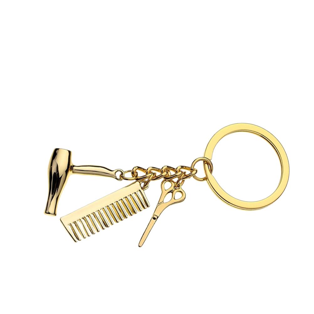 Buy 1PC Hairdresser Hair Dryer Scissor Comb Pendant Keychain for Hair ...