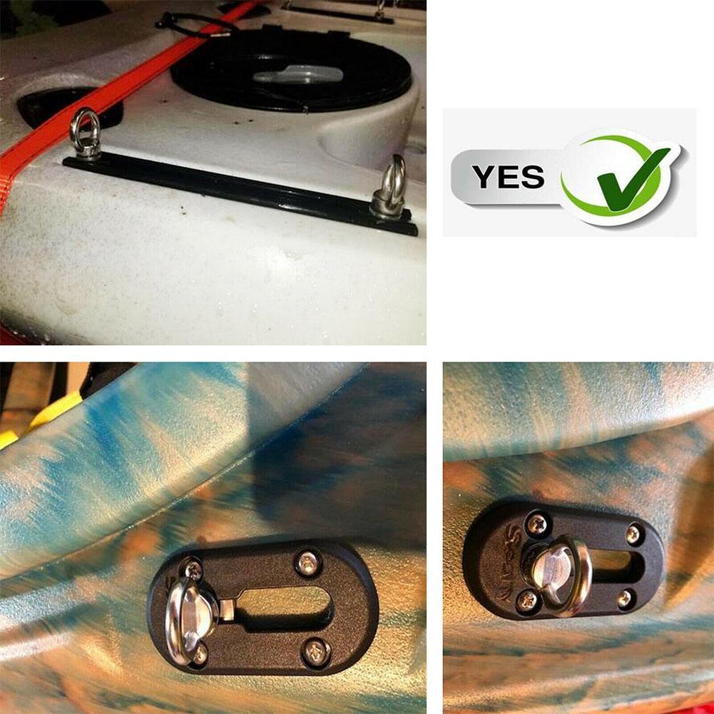 Buy 4pcs Boat Kayak Rail Ring Tie Down Eyelet 316 Stainless Canoe ...