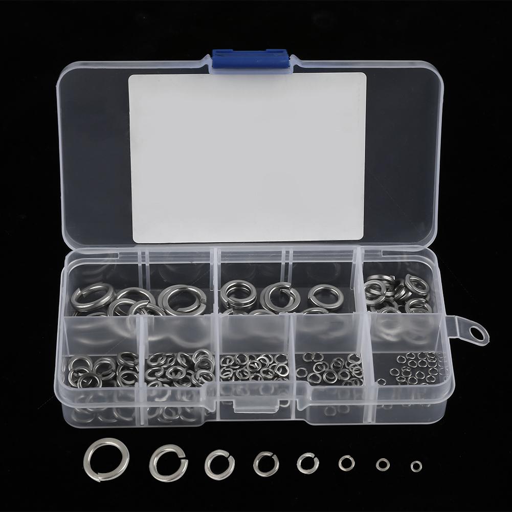 180pcs M2-M10 Stainless Steel SS304 Spring Washer Assortment Kit with ...